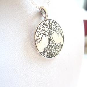 Tree Of Life Silver Charm Symbol Necklace on Luulla