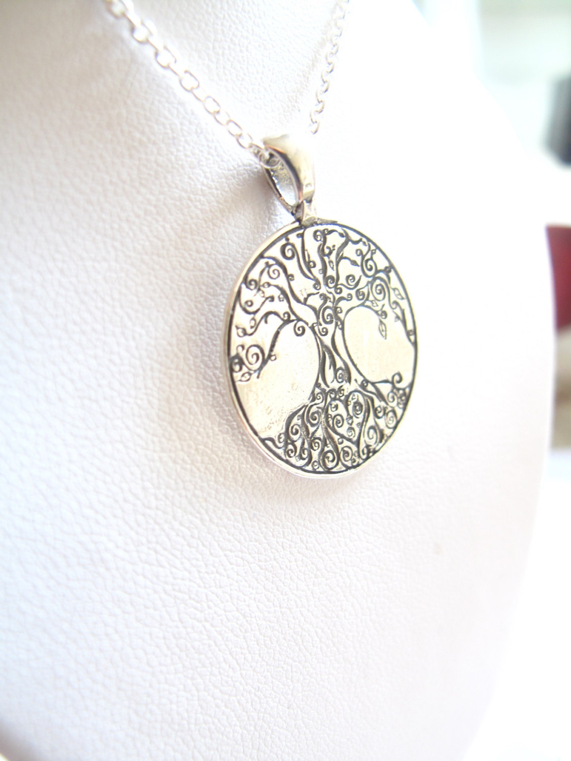 Tree Of Life Silver Charm Symbol Necklace on Luulla