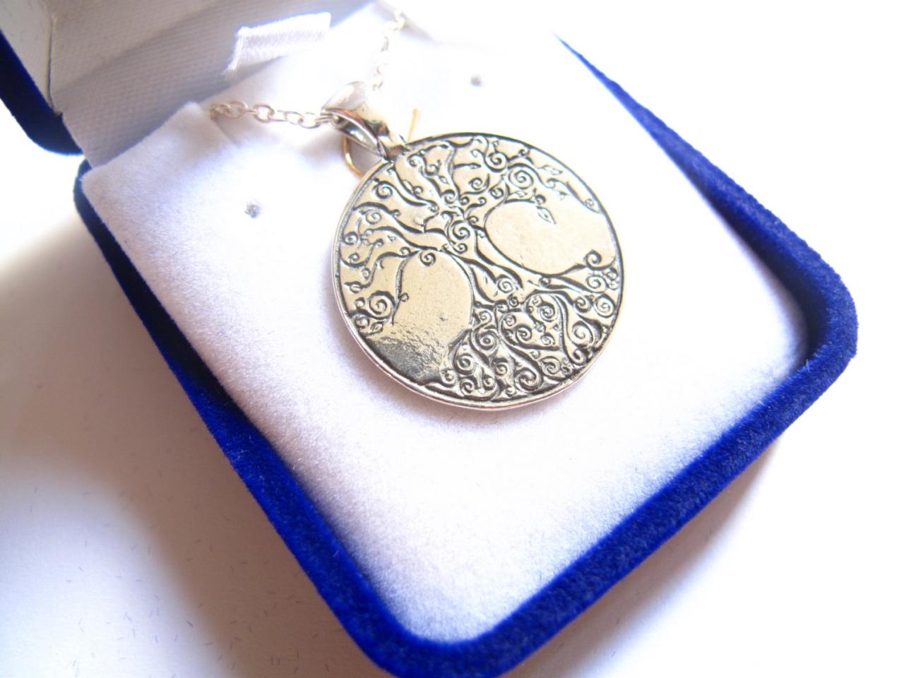 Tree Of Life Silver Charm Symbol Necklace on Luulla